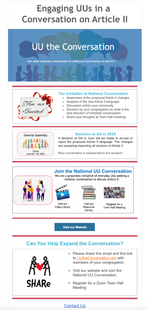 UU the Conversation – Fifth Principle Project